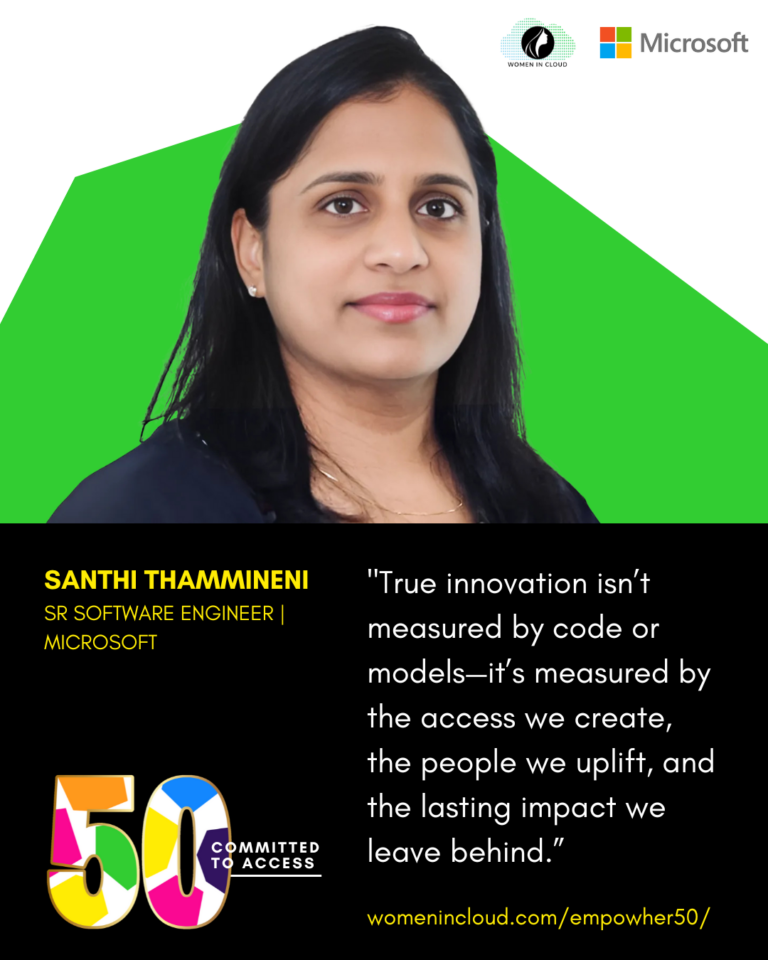 #empowHER50 – Santhi Thammineni - Women in Cloud